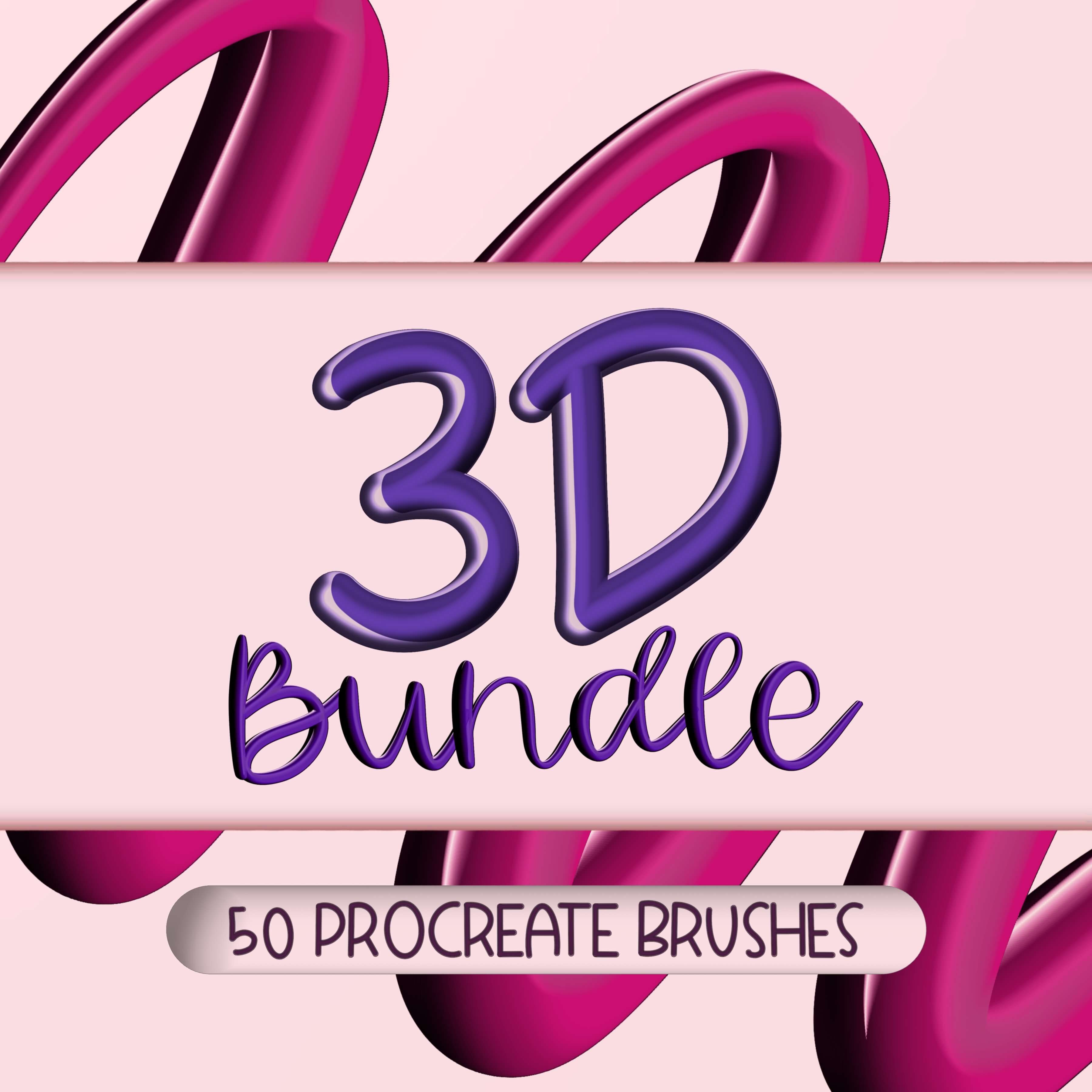 3D Procreate Brush Bundle | Procreate Brush Set | Jess Lynn